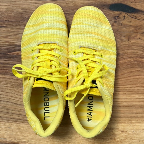 NOBULL | Shoes | Nobull Yellow Watercolor Stripe Trainers Mens 85 ...